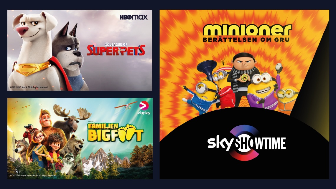 Streama barnfilmer & barnprogram